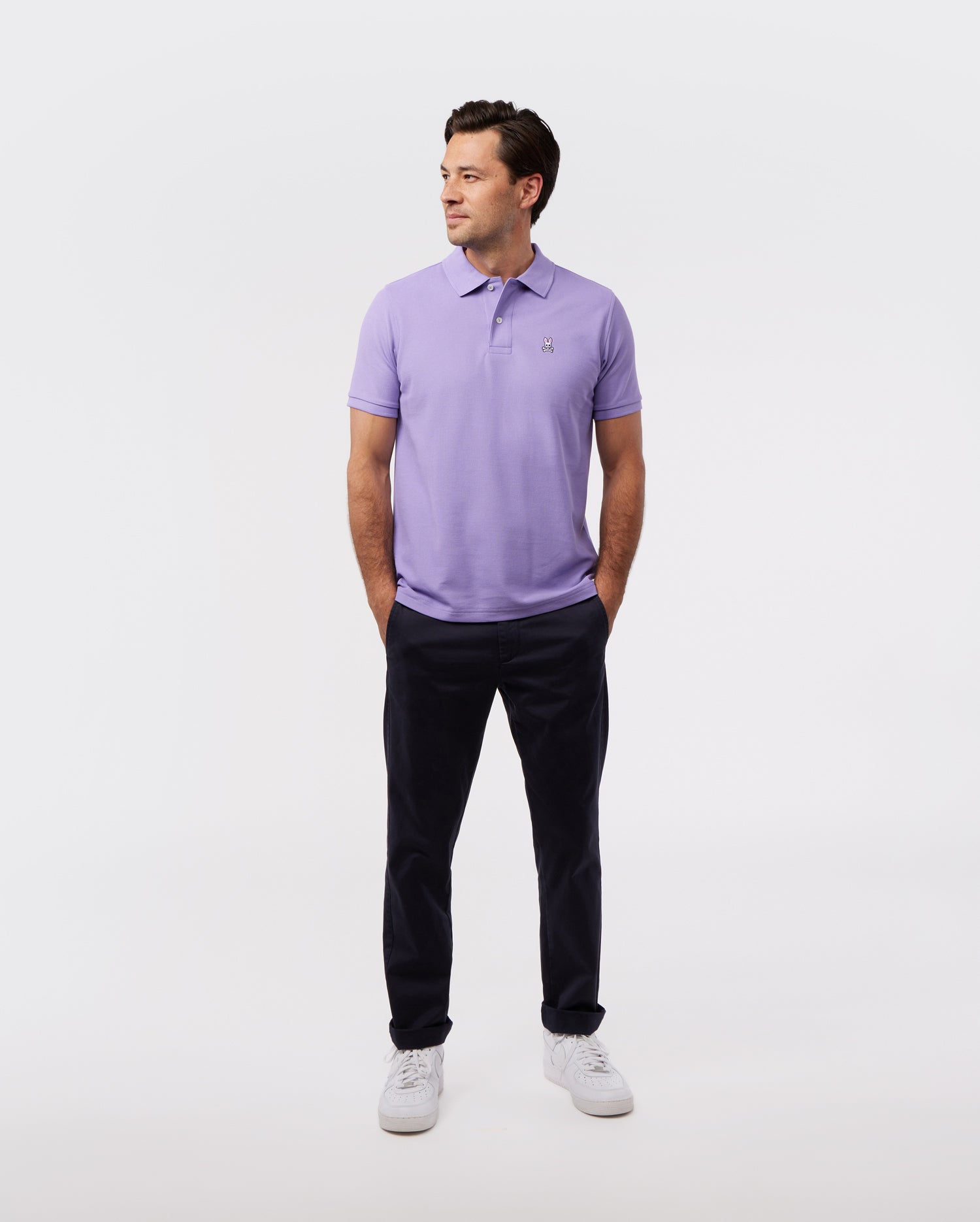 MENS PURPLE CLASSIC PIQUE POLO | PSYCHO BUNNY
