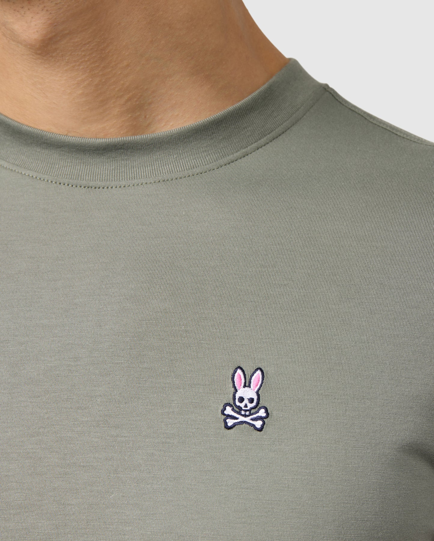 MENS GREEN CLASSIC CREW NECK TEE | PSYCHO BUNNY – Psycho Bunny