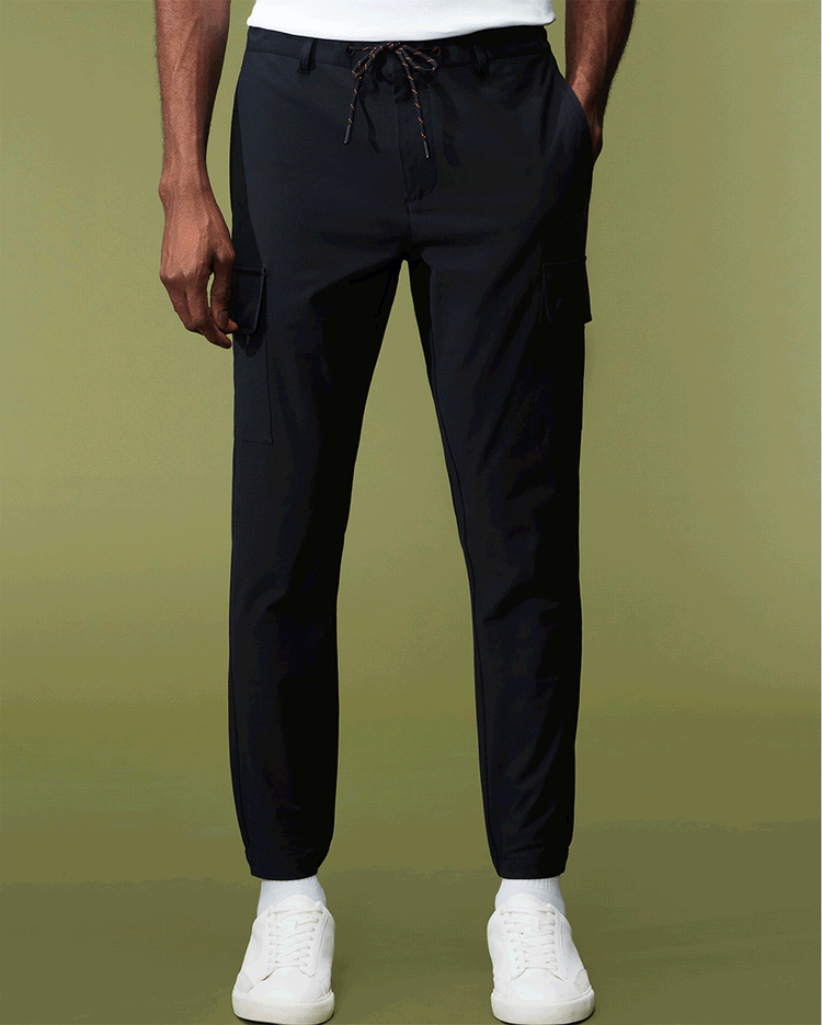 MENS BLACK LLOYD CARGO JOGGER | PSYCHO BUNNY
