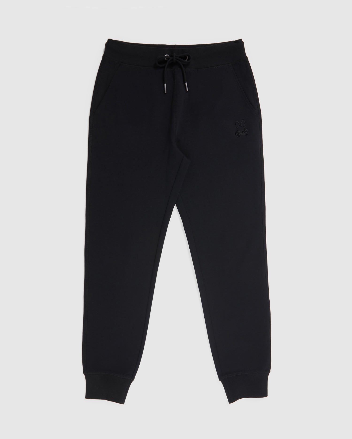 MENS OUTLINE BLACK SWEATPANTS | PSYCHO BUNNY